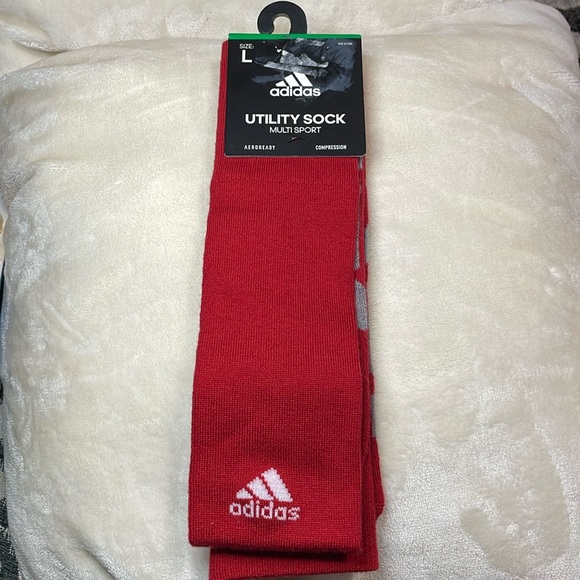adidas | Other | Adidas Red Compression Over The Calf Socks New | Poshmark